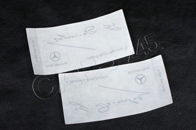 Genuine MERCEDES Amg GT Roadster Cla Gl Gla Gle 2x Adhesive label ...