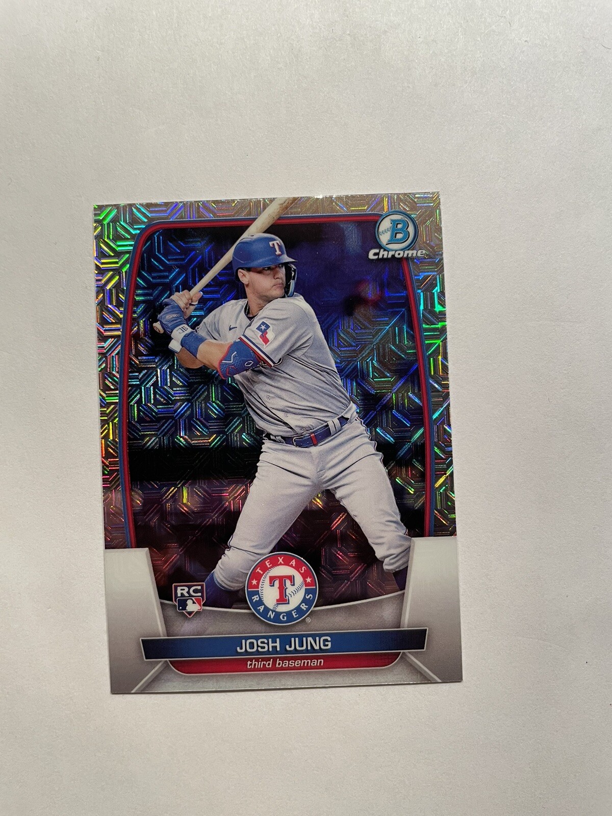 2023 Bowman Chrome Josh Jung RC Mojo Refractor #43 Texas Rangers 🔥🔥 | eBay