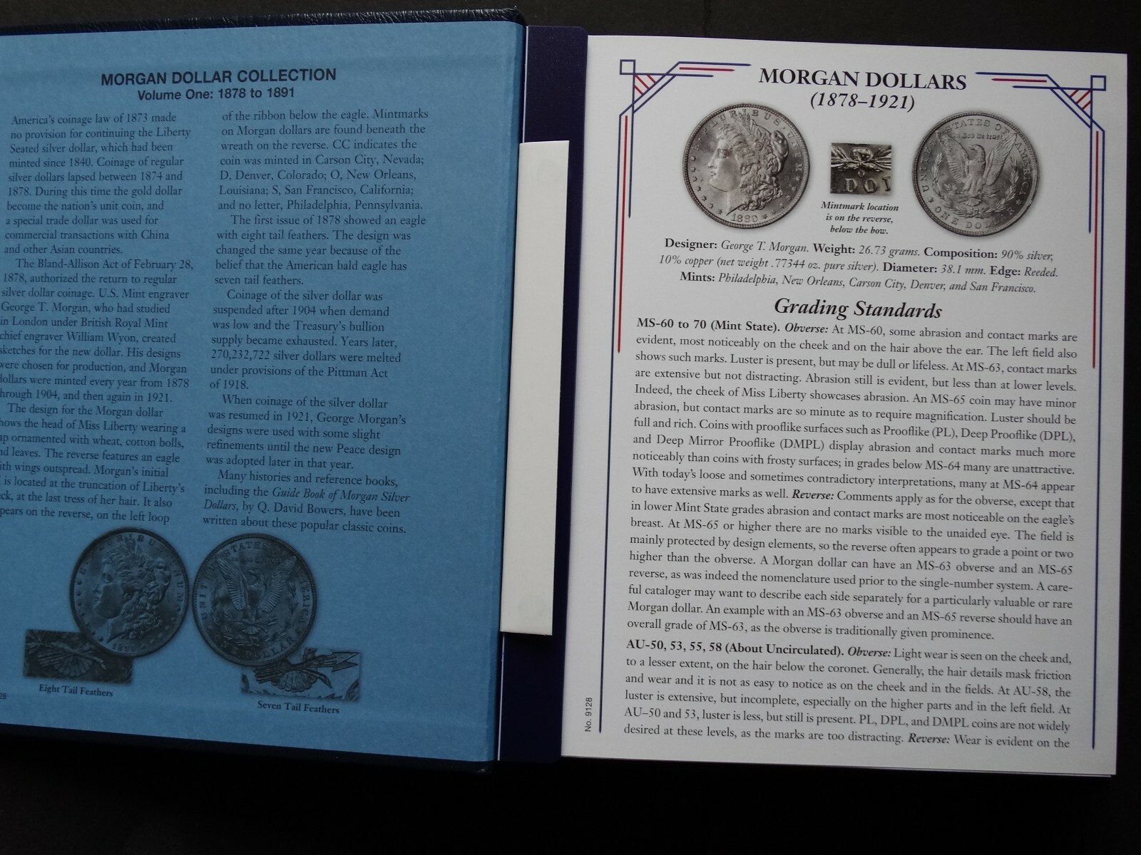Whitman Morgan Silver Dollars Coin Album Book Number 1 1878-1891 #9128 ...