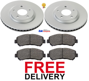 FOR NISSAN X-TRAIL (2007-2015) 2.0 DCi 2.5 16v FRONT 2 BRAKE DISCS ...