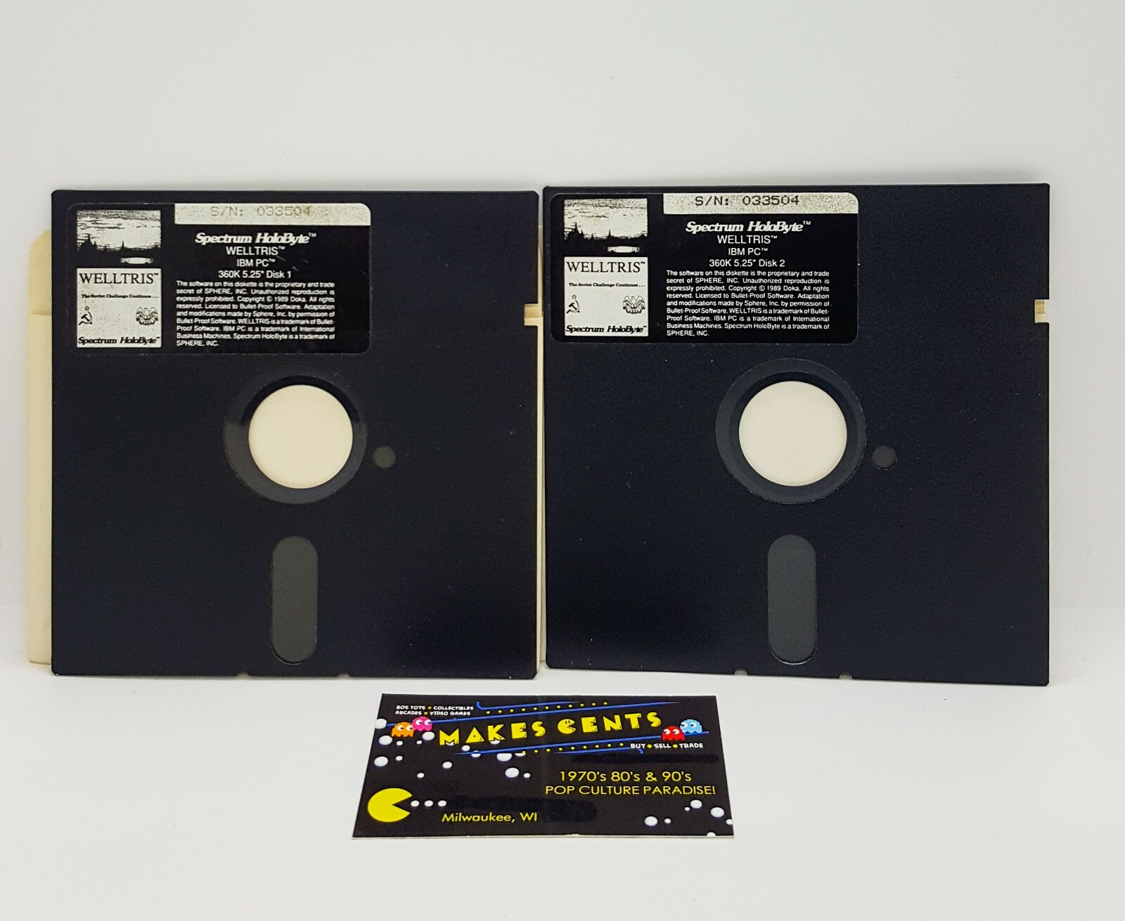 Welltris - Spectrum HoloByte - IBM PC 360K 5.25" Floppy Disk 1&2 Video ...