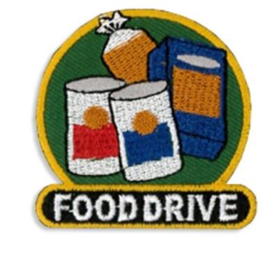 Girl Boy Cub FOOD DRIVE Donation Collection Fun Patches Badges SCOUT ...