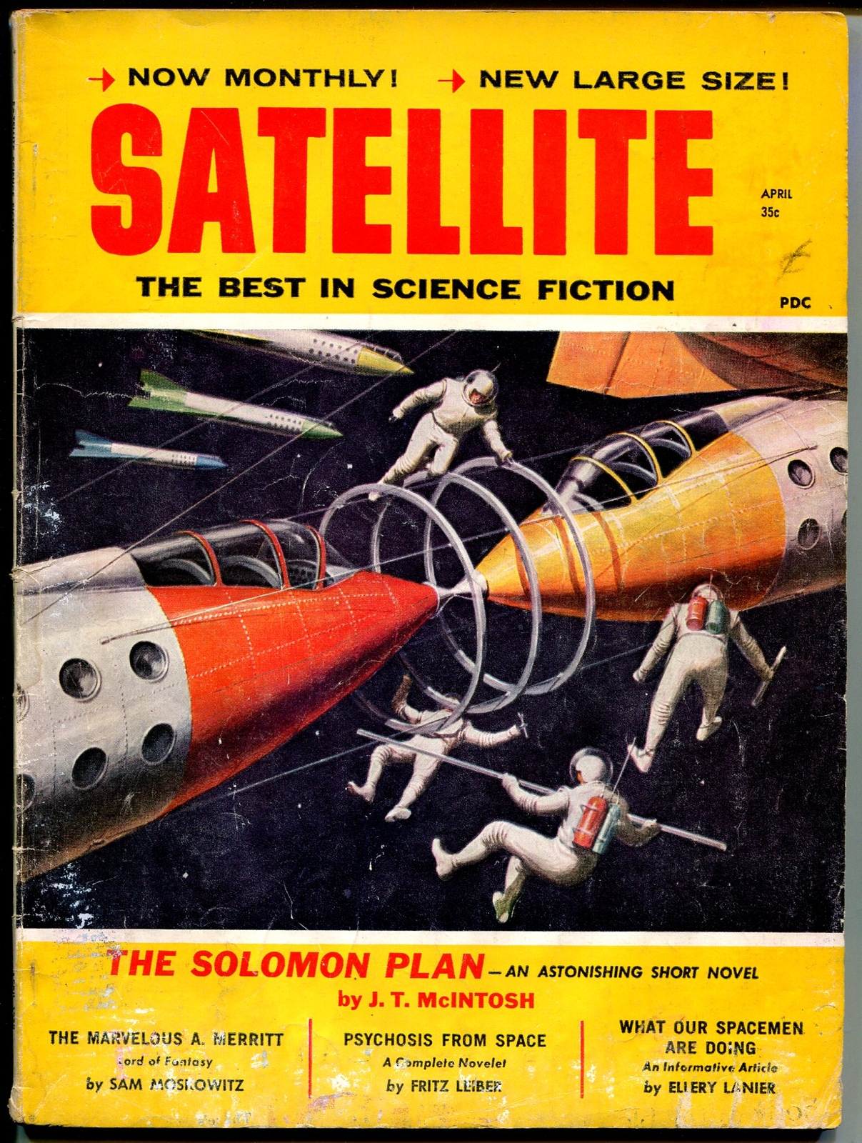 PULP: Satellite 4/1959-pulp thrills-Fritz Leiber-Sam Moskowitz-JT Mc ...