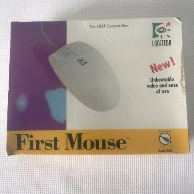 Logitech First Mouse Mouseport Model 2046 IBM Compatibles Damaged Box ...
