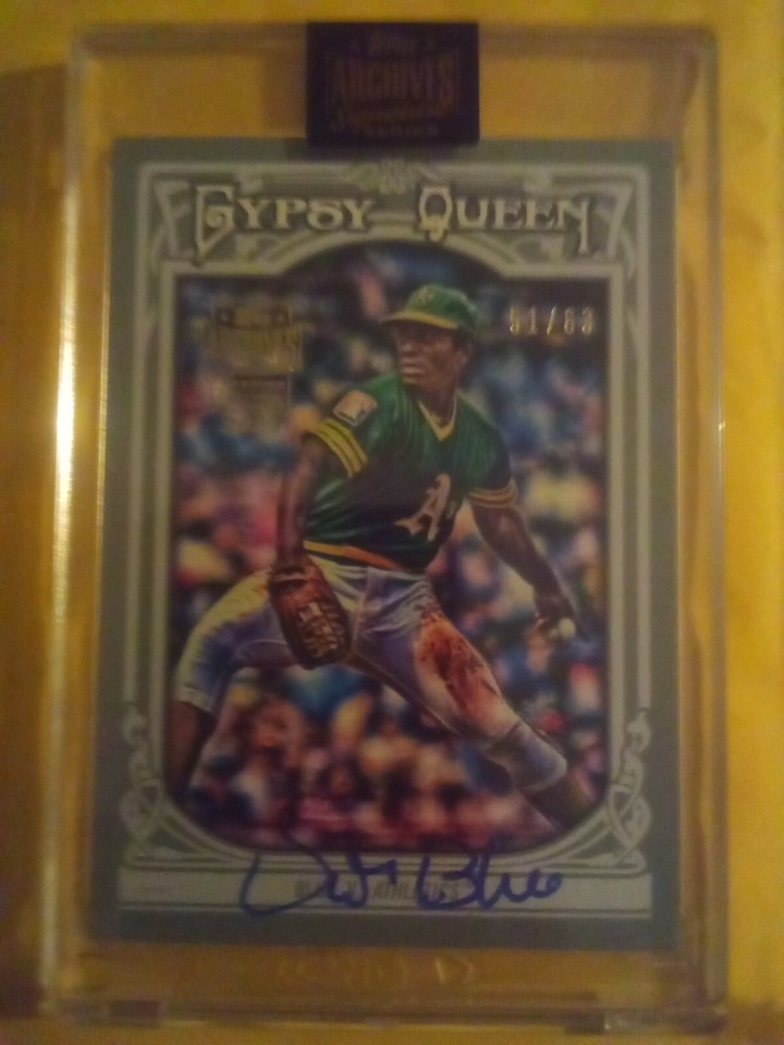 2021 Topps Archives Signature Vida Blue Auto ENCASED & SEALED On Card ...