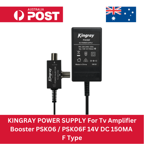 KINGRAY POWER SUPPLY For Tv Amplifier Booster PSK06 / PSK06F 14V DC 150MA F /PAL | eBay
