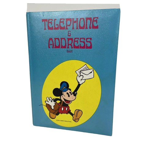Mickey Mouse Address Telephone Book Mailman Minnie- Walt Disney ...