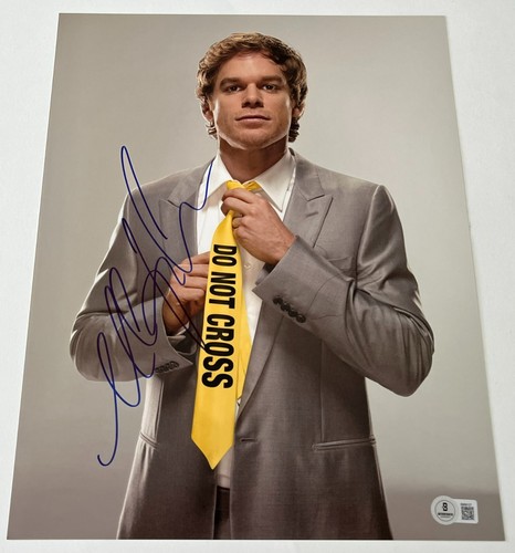 MICHAEL C. HALL SIGNED AUTOGRAPH DEXTER 11x14 PHOTO B w/PROOF & BECKETT ...