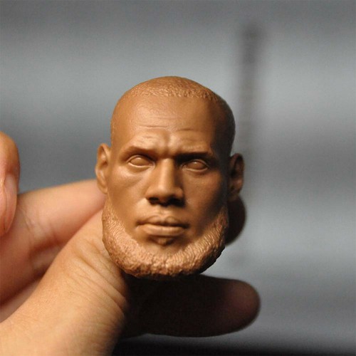 1/6 Scale Basketball Star James Head Sculpt Unpainted Fit 12" Figure F ...