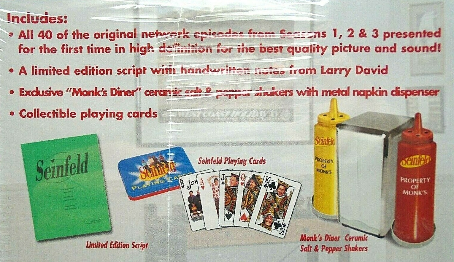 Jerry Seinfeld DVD Gift Box Set Seasons 1 2 3 Jerry Stiller Brand New ...