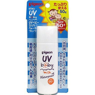 Pigeon UV Baby Milk WaterProof Sunscreen SPF50+ PA++++ 50g Made in ...