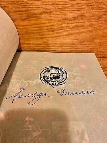 The Chicago Bears 75-Year Celebration Book Autographed by George Musso ...