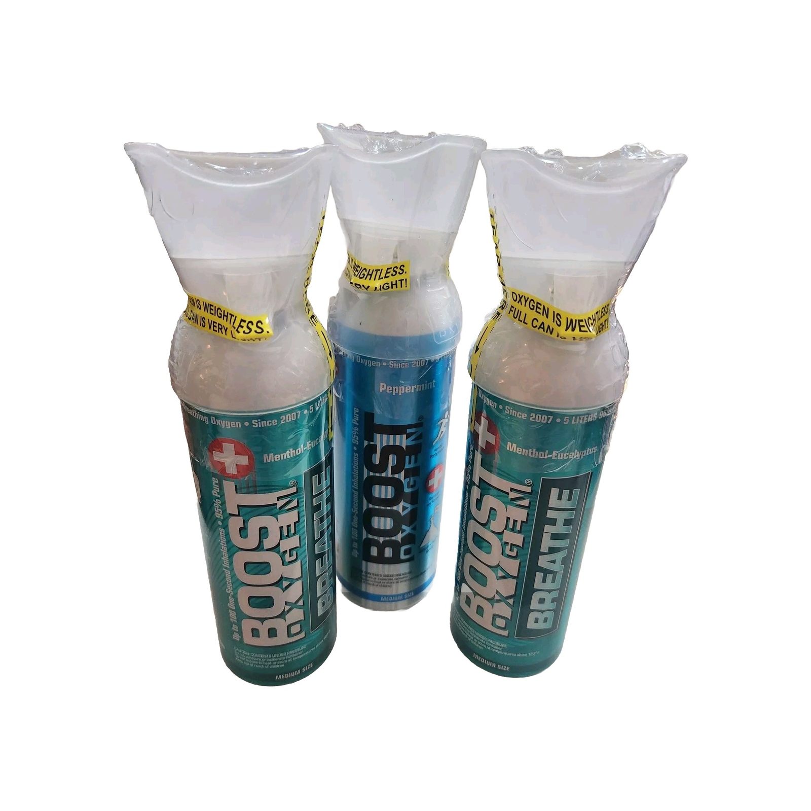 3 Boost Oxygen Med 5 Liter Respiratory Support Canister 2 Menthol 1 ...