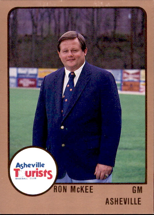 1988 Asheville Tourists ProCards #1077 Ron McKee General Manager ...