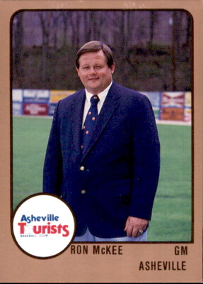 1988 Asheville Tourists ProCards #1077 Ron McKee General Manager ...
