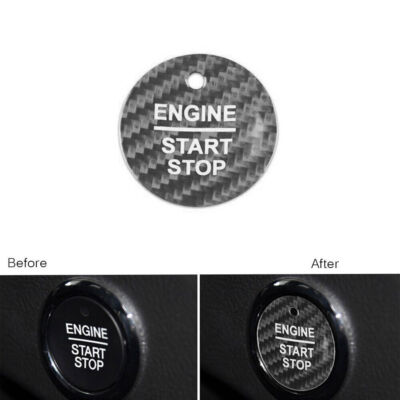 Carbon Fiber Engine Start Stop Button Switch Cover For Ford F150 Raptor ...