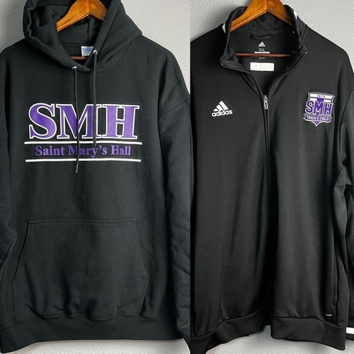 SMH St. Mary's Hall Track ClimaCool Athletic Full Zip Jacket Hoodie ...