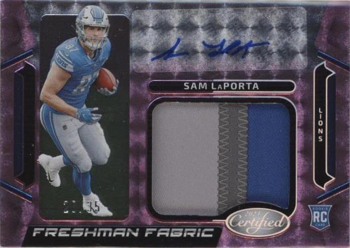 2023 Panini Certified - Freshman Fabric Signatures Sam LaPorta #FFMS-17 ...
