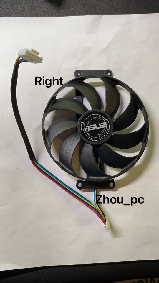 GPU Replacement Cooler Fan For Asus Dual GTX 1660, 1660ti RTX 2060 ...