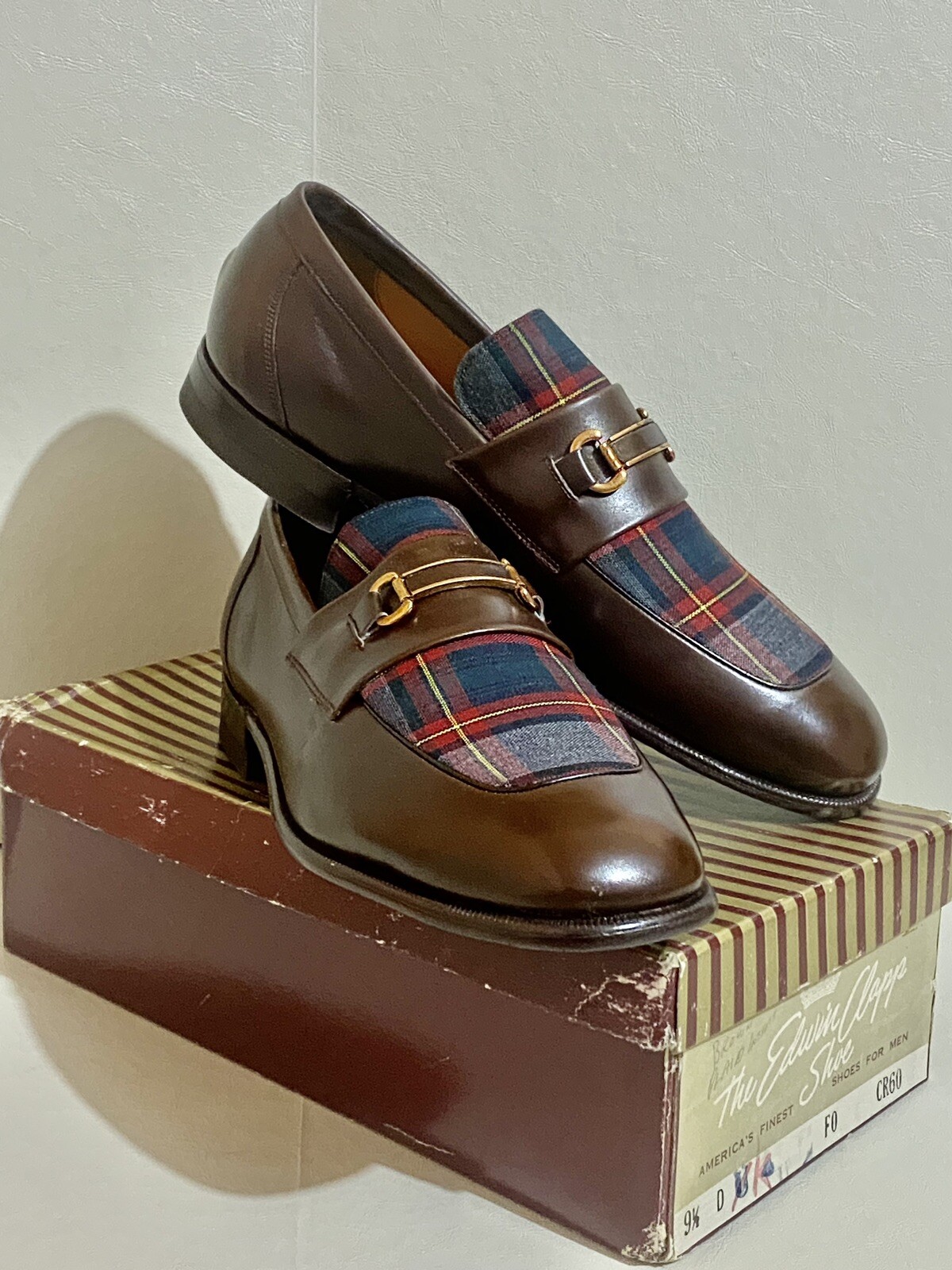 Vintage DeadStock “The Edwin Clapp Shoe” 1950s-60s Mens Loafers 9.5 NIB ...