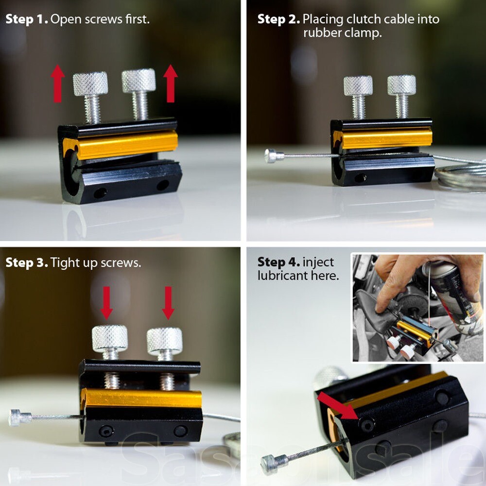 [SASA] Universal Motorcycle Dual Cable Oiler Luber Lubricator Tool for ...