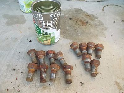 Allis Chalmers WD WD45 45 tractor (14) AC rear rim to hub tapered bolts ...