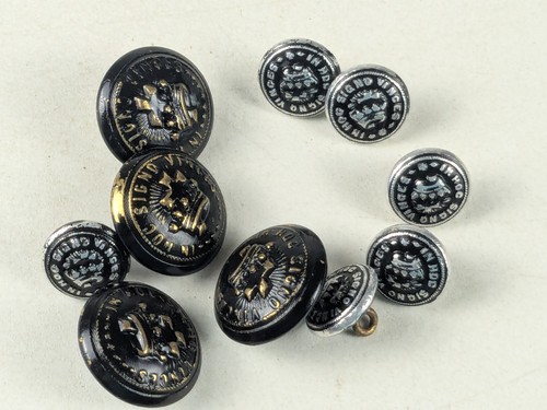 Vintage- Lot of 9 Knights Templar Fraternity Uniform Buttons - B19 | eBay