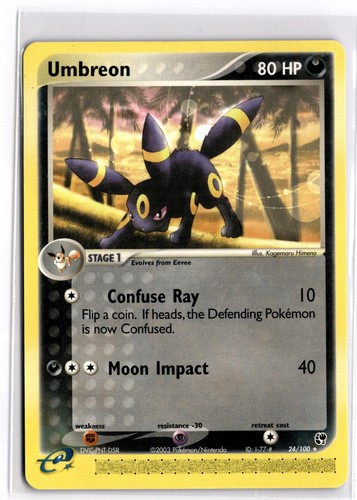 Pokemon TCG Umbreon 24/100 ex Series Sandstorm Non-Holo E-Reader Rare ...