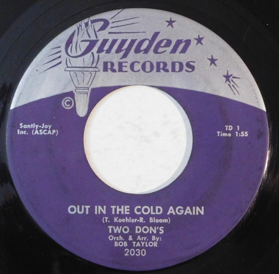 TWO DONS Funny Honey Out In The Cold Again GUYDEN 45 teen rockabilly | eBay