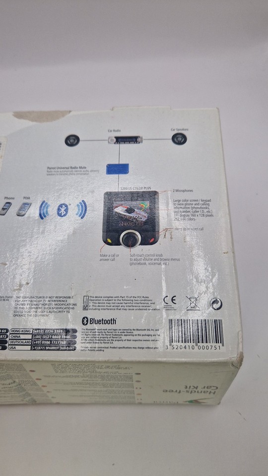 PARROT 3200 LS COLOR HANDS FREE CAR KIT Bluetooth | eBay UK
