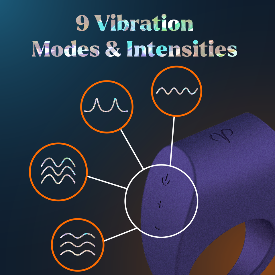 Promescent Male Vibrating Cock Ring Waterproof Vibrator Couples Sex Toy ...