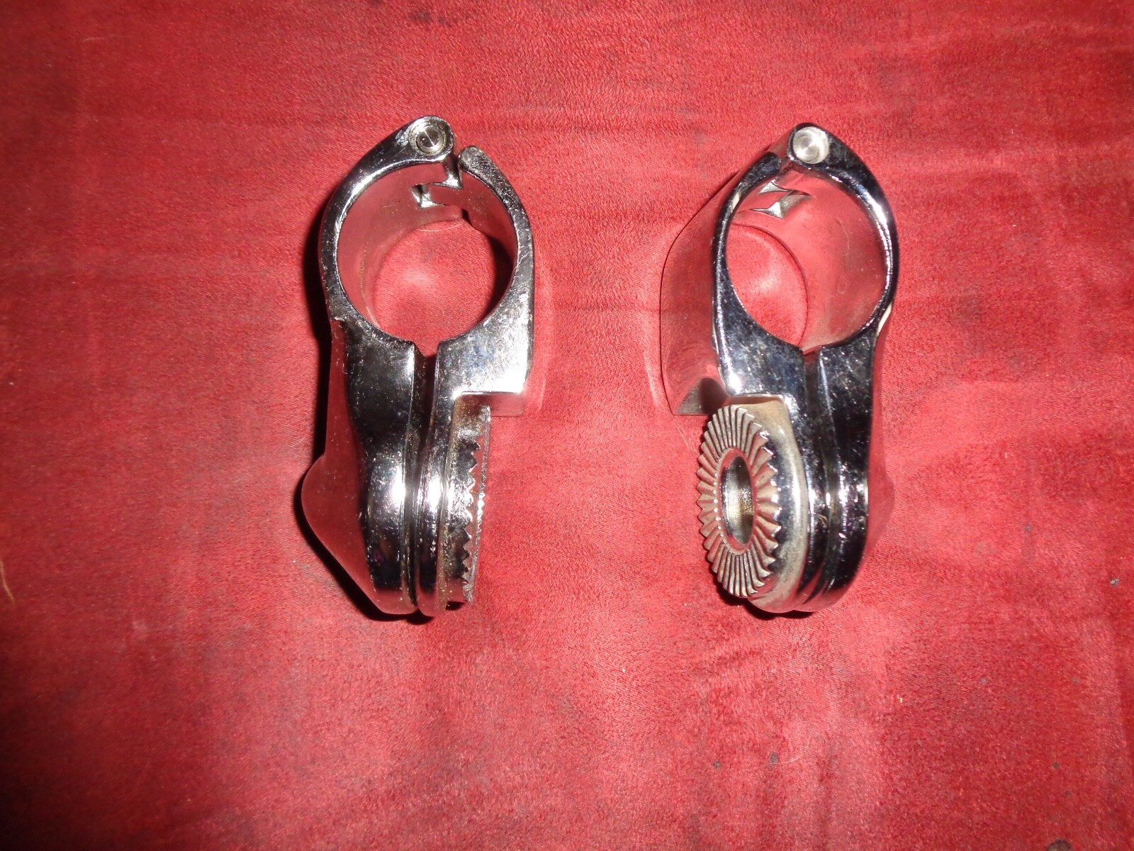 harley 50829-07a set of 2-chrome adjustable high way foot peg mounting ...