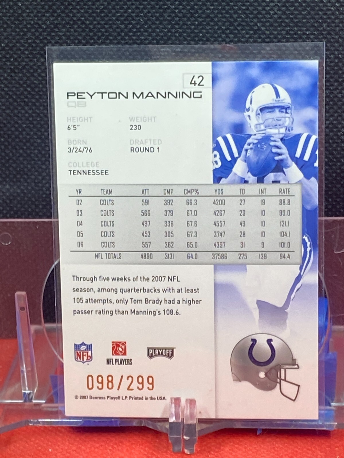 2007 Donruss NFL Playoff Gold Parallel Pick Your Card/Finish Your Set ...