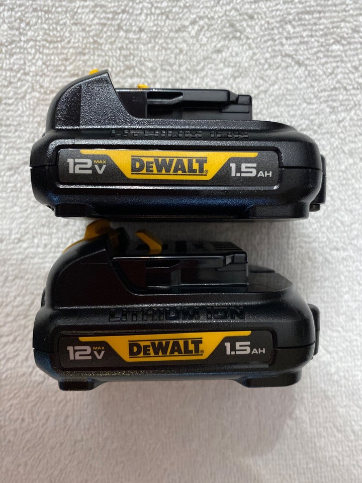 2 New Dewalt DCB120 1.5Ah 12V 12 Volt Max Lithium Ion Batteries DCB120 ...
