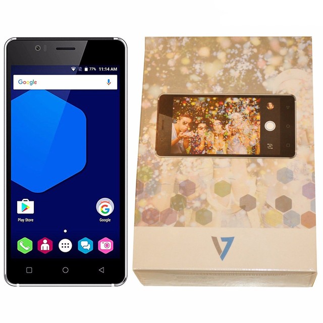 V7 Zyro 16gb Black Dual SIM Quad Core 4g LTE Android 6.0 Factory ...