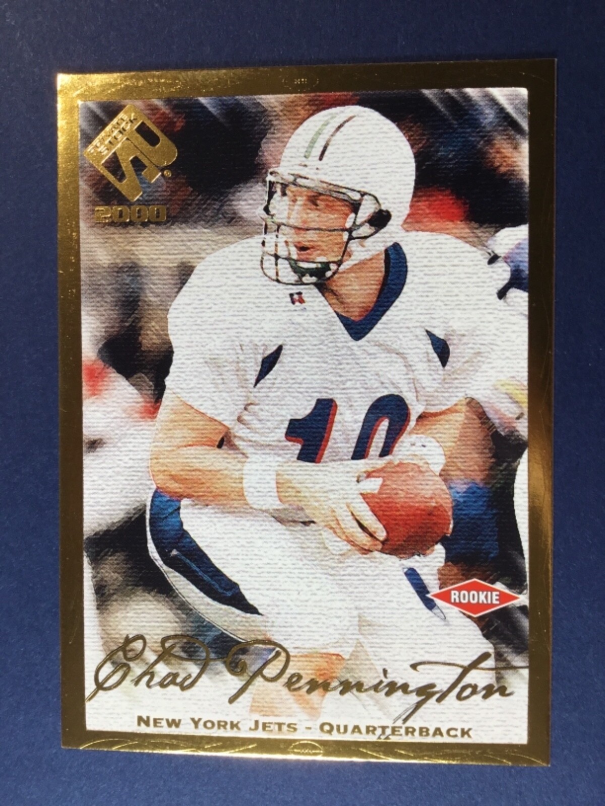 2000 Private Stock Chad Pennington gold rookie card RC Jets #ed 97/181 ...