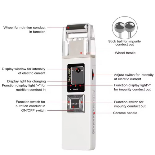Home Use 2 In 1 Bio Face Lifting Microcurrent Galvanic Machine for ...