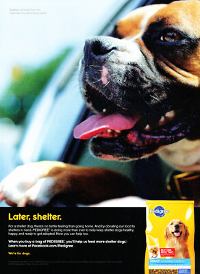 PEDIGREE #15 MAGAZINE promo ad 2012 & 2013 DOG | eBay