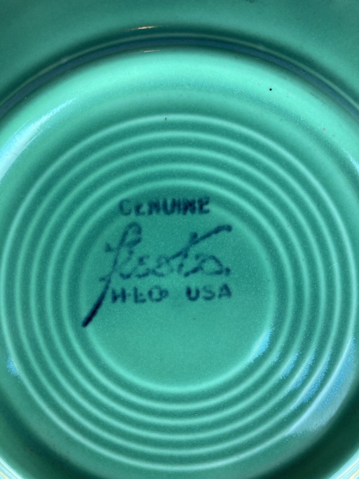 Vintage 1940's Fiesta 7 1/4” Green Plate Genuine Fiestaware | eBay