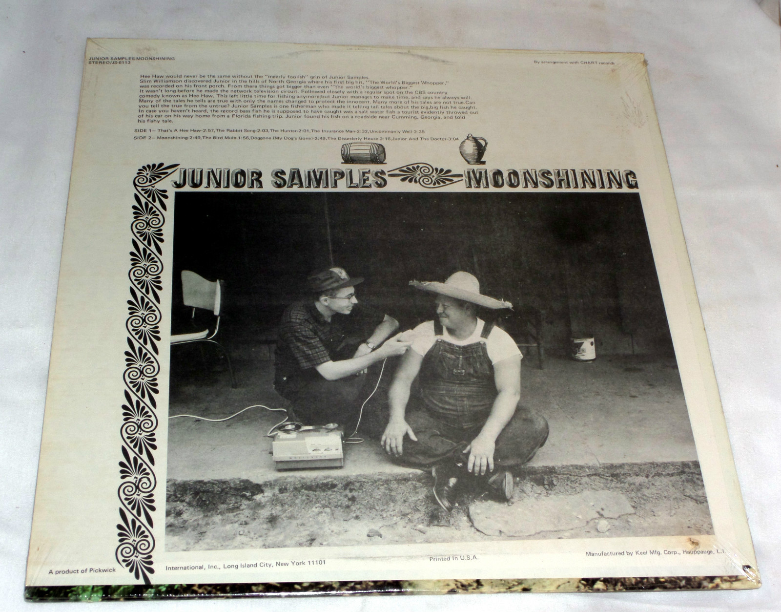 Junior Samples : Moonshining [Unplayed Copy] | eBay Australia