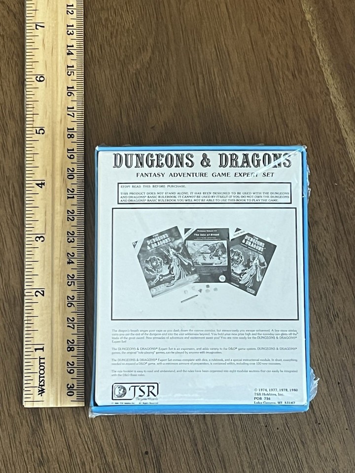 Dungeons & Dragons Miniature Expert Set Box 2 - 21st Century TSR D&D ...