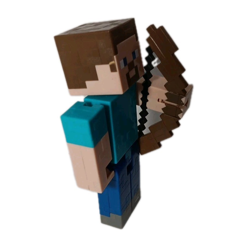 Minecraft Steve with Bow figure 2015 5 Inches Minecraft Steve Diamond ...