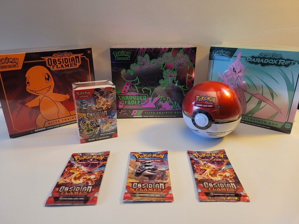 Huge Factory Sealed Pokemon Card Assorted Booster Pack Bundle includes ...