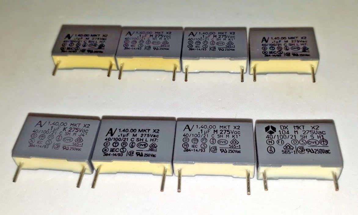 8PCS NEW ARCOTRONICS 100nF 0.1uF 250V 275V AC MKT X2 HQ TUBE AMP RFI ...