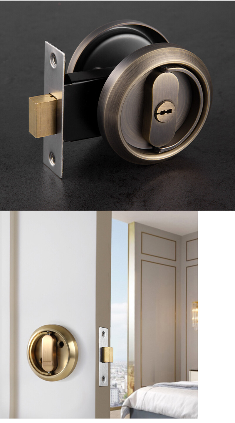 Stainless Steel Recessed Cup Handle Door Locks Flush Pull Sliding Door ...