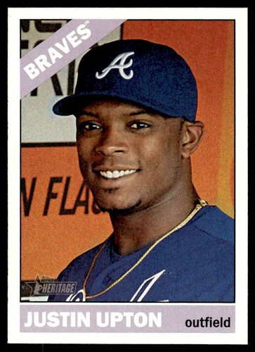 2015 Topps Heritage Baseball Justin Upton Atlanta Braves #436 SP | eBay