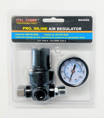 Professional Inline Air Regulator with Pressure Gauge, BAHARA | eBay