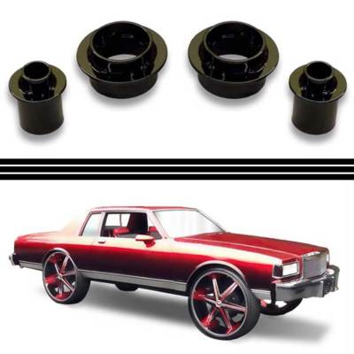 Universal Car Lift Kit Spring Lifters Boosters Spacers Cups fit 22 24 ...