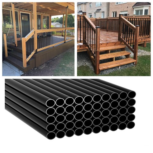 50 Pack 26" Round Iron Deck Balusters 3/4" Diameter Hollow Round ...