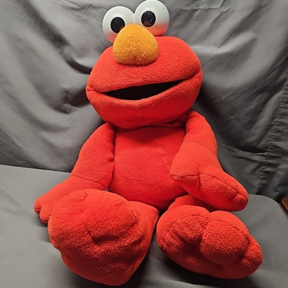 ELMO JUMBO Vintage 30” Plush Toy Sesame Street Fisher Price | eBay